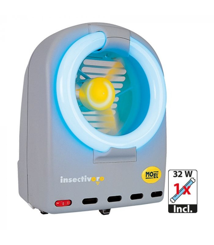 TUE-MOUCHES 180M² VENTILATEUR INSECTIVORO 32W CRI-