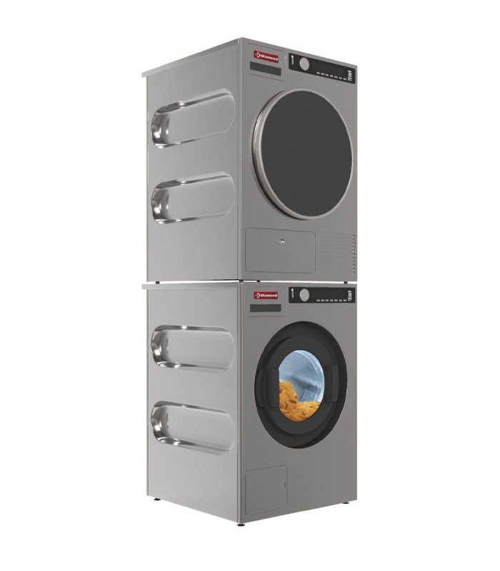 LAVE-ESSOREUSE INOX AVEC POMPE DE DECHARGE 8KG DIAMOND